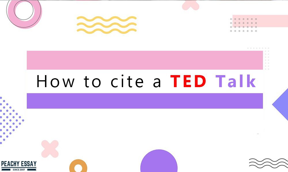 How To Cite A Ted Talk